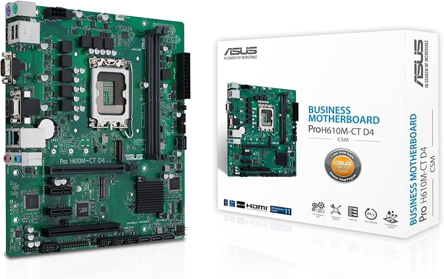 MB S1700 Asus PRO H610M-C D4-CSM mATXFactor de forma a placii de baza ...