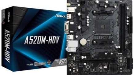 'MB AM4 ASRock A520M-HDV mATX// CPU- Supports AMD AM4 Socket Ryzen ...